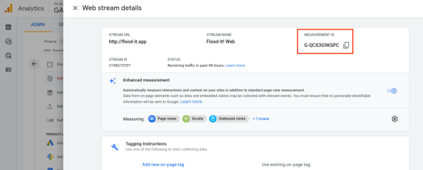 Google Analytics 4 Measurement ID